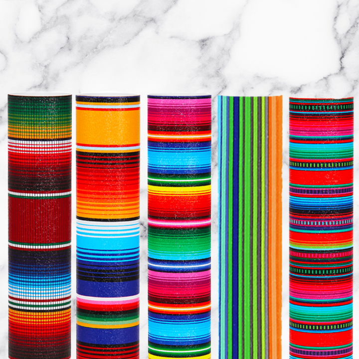 Rainbow Stripes | Serape Pattern Vinyl Adhesive - Olivia Nyx